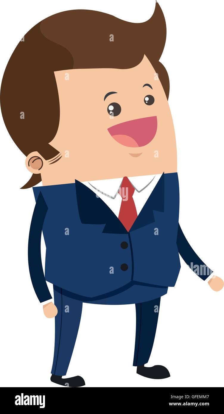 cute businessman cartoon icon Stock Vector Image & Art - Alamy
