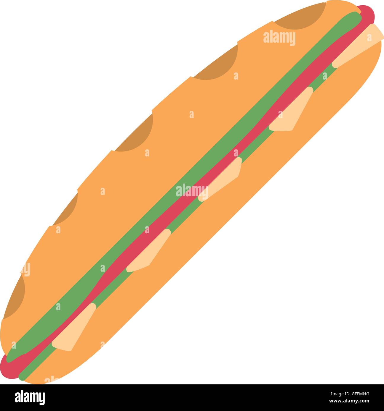 sub sandwich icon Stock Vector Image & Art - Alamy