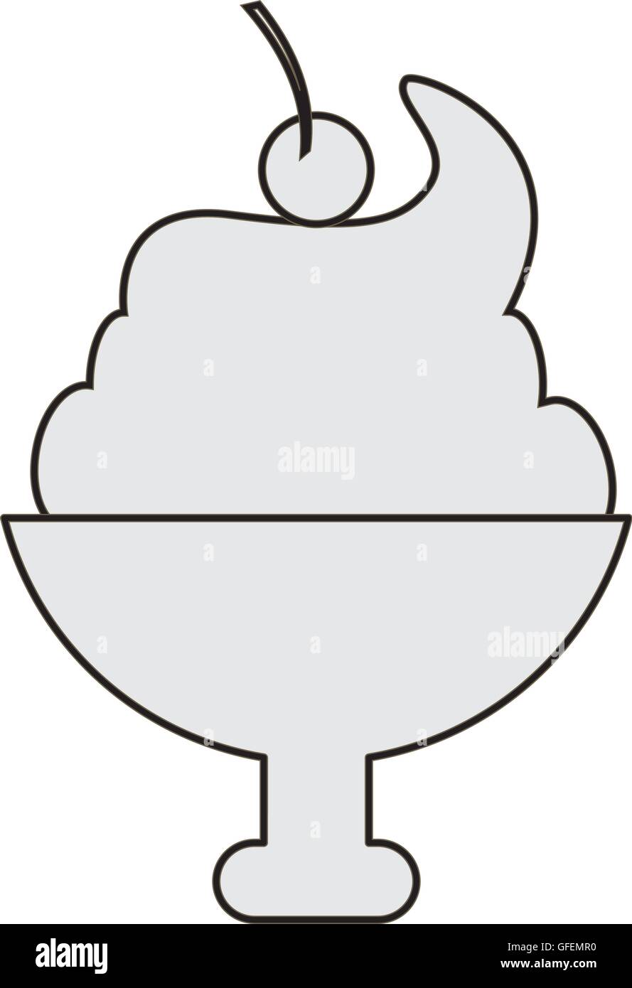 ice cream cup icon Stock Vector Image & Art - Alamy