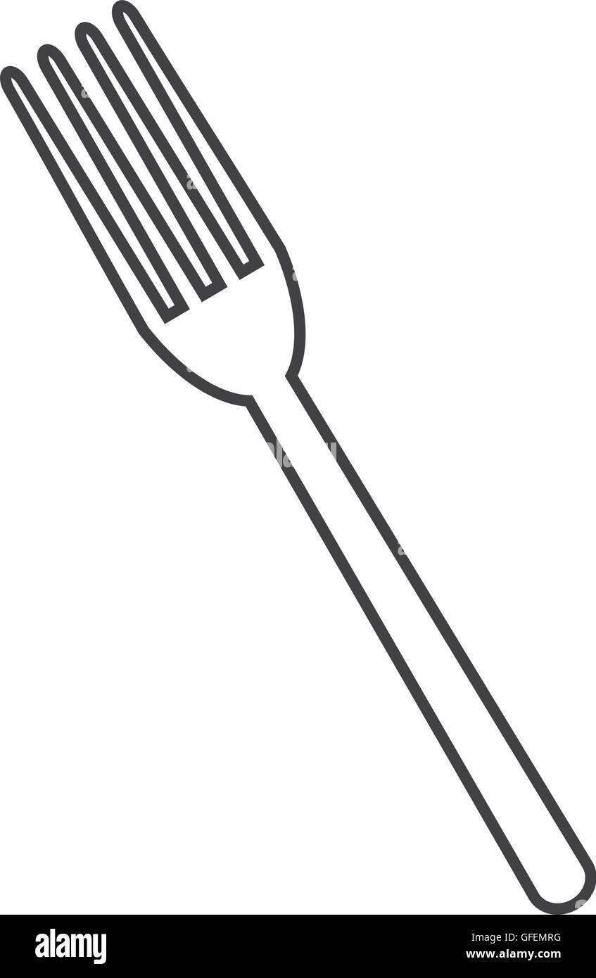 single fork icon Stock Vector Image & Art - Alamy