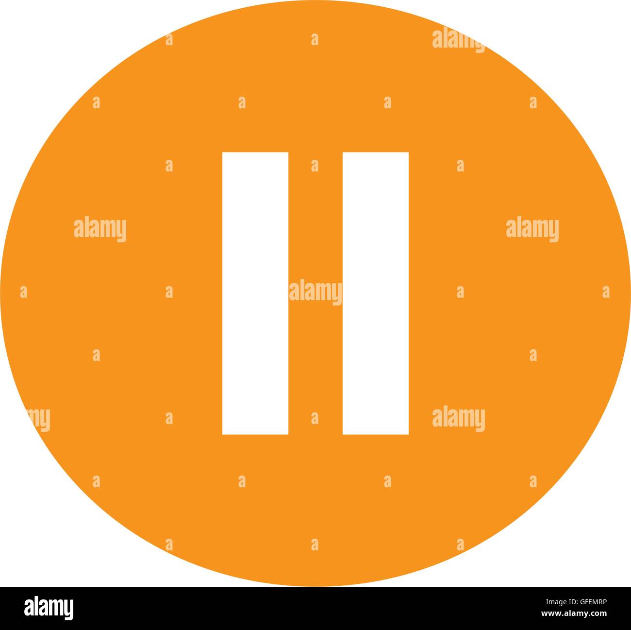 pause sign icon Stock Vector Image & Art - Alamy