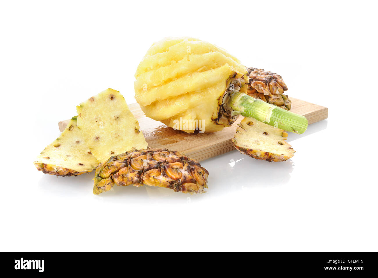 closeup fresh pineapple isolated on white background Stock Photo - Alamy