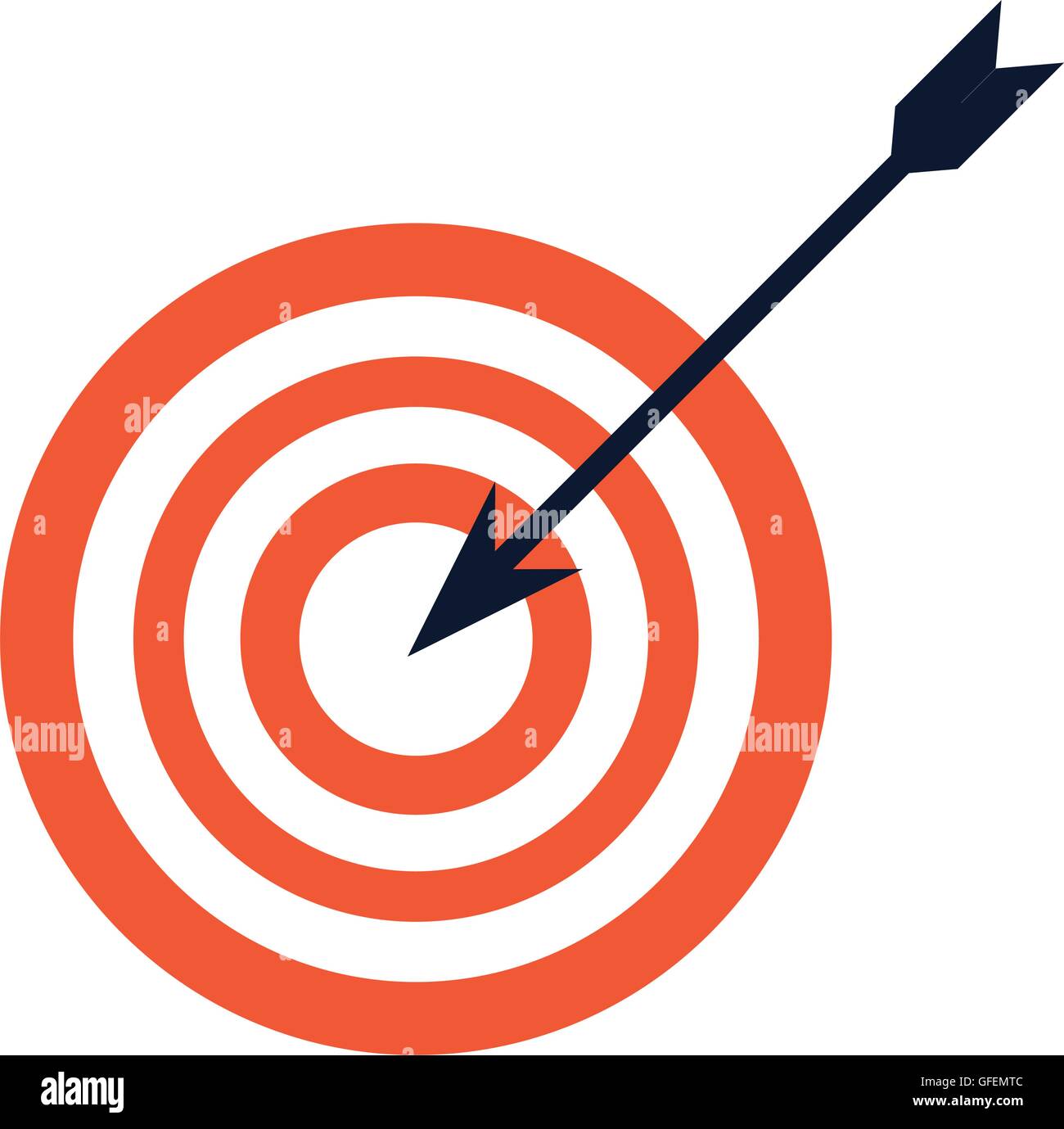 bullseye with arrow icon Stock Vector Image & Art - Alamy