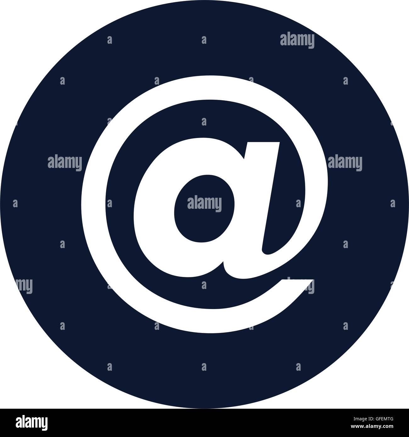 at symbol icon Stock Vector Image & Art - Alamy