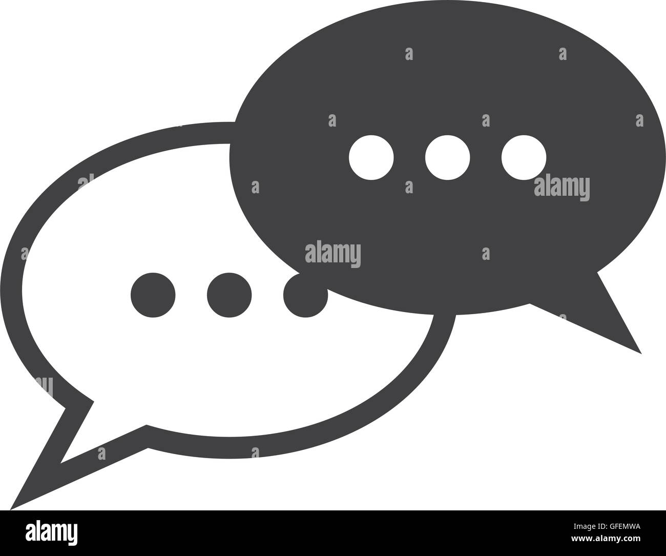 conversation bubbles icon Stock Vector Image & Art - Alamy