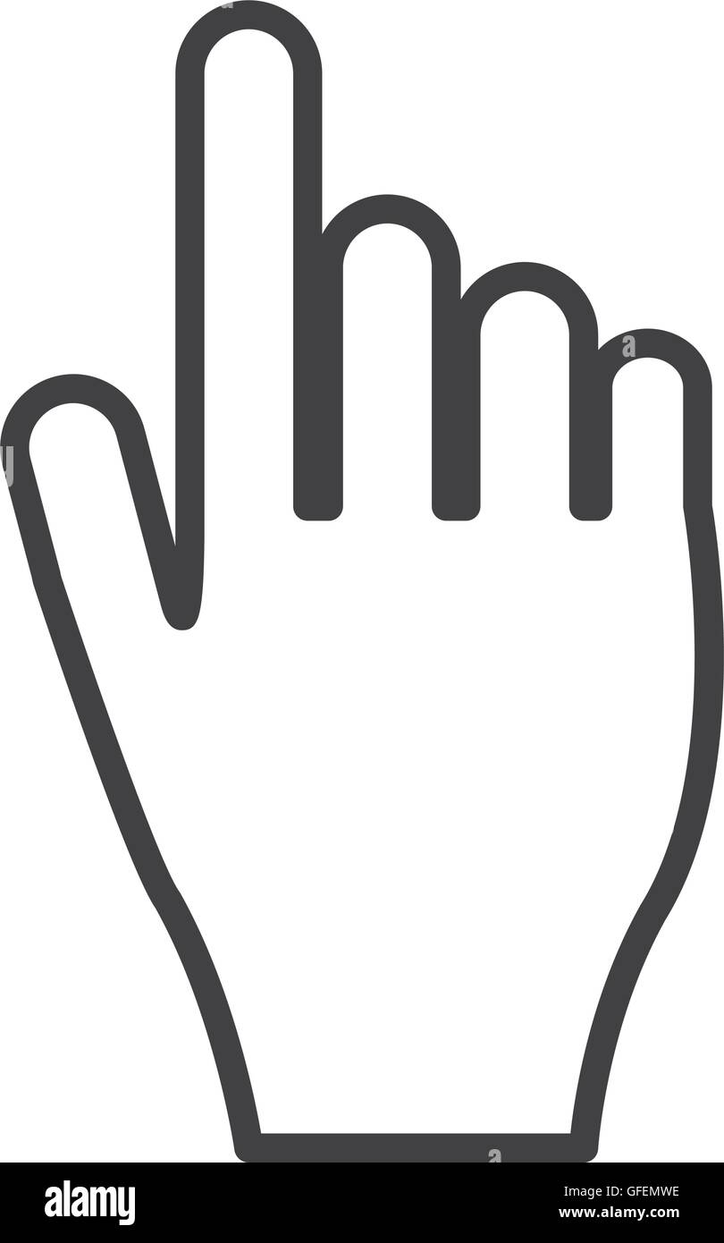 hand pointer icon Stock Vector Image & Art - Alamy