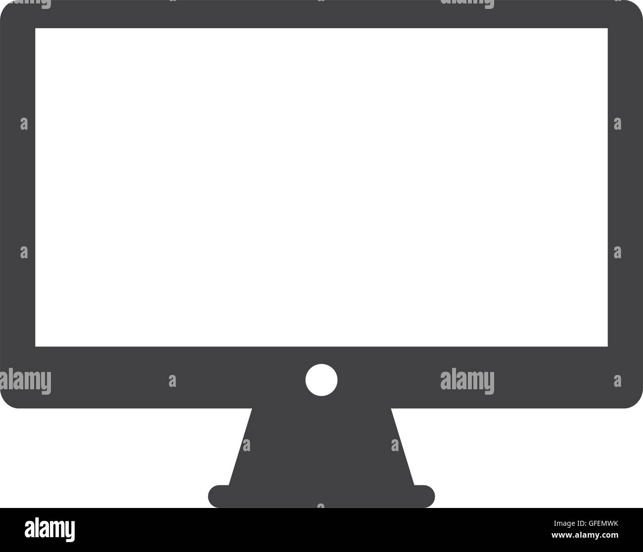 computer monitor icon Stock Vector Image & Art - Alamy