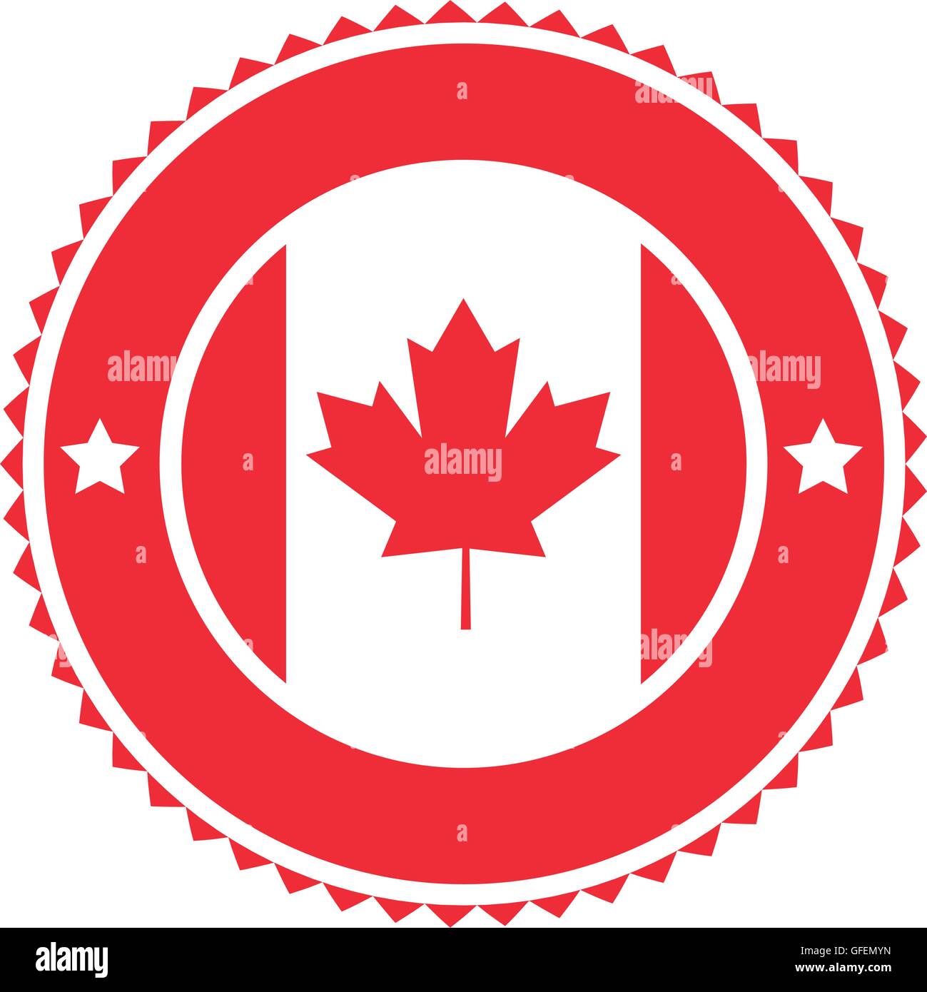 canadian badge icon Stock Vector Image & Art - Alamy