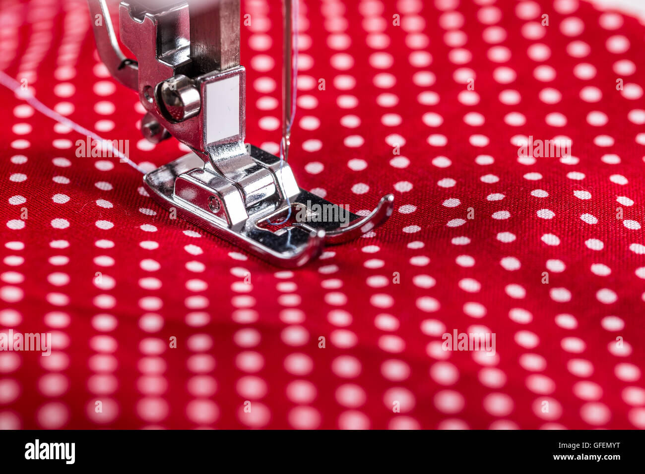 Sewing fabrics machine hi-res stock photography and images - Alamy