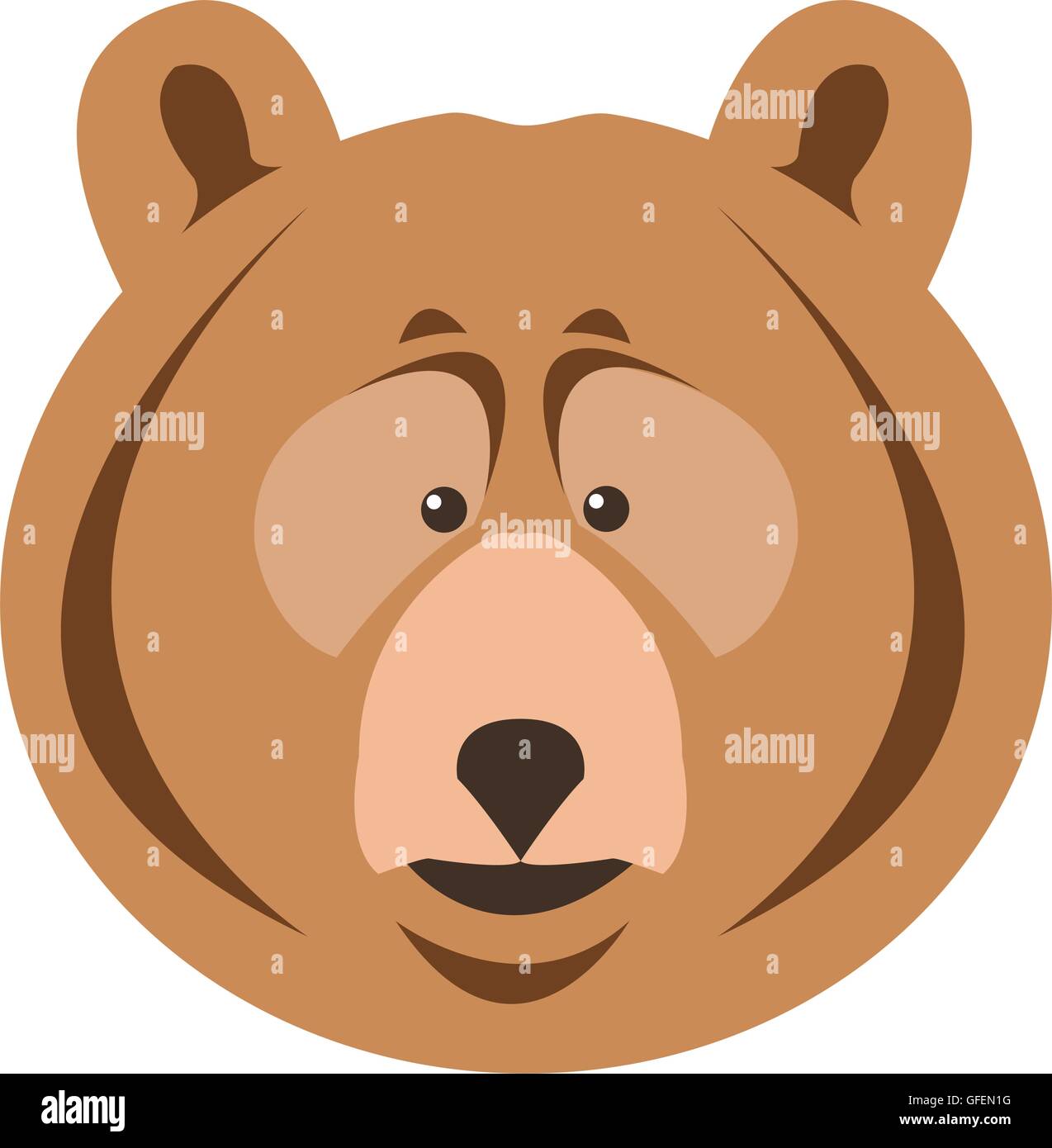 Grizzly bear in full profile Stock Vector Images - Alamy