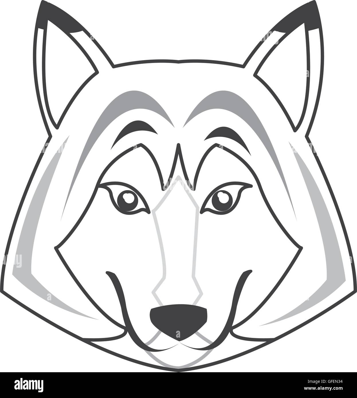 big wolf icon Stock Vector Image & Art - Alamy