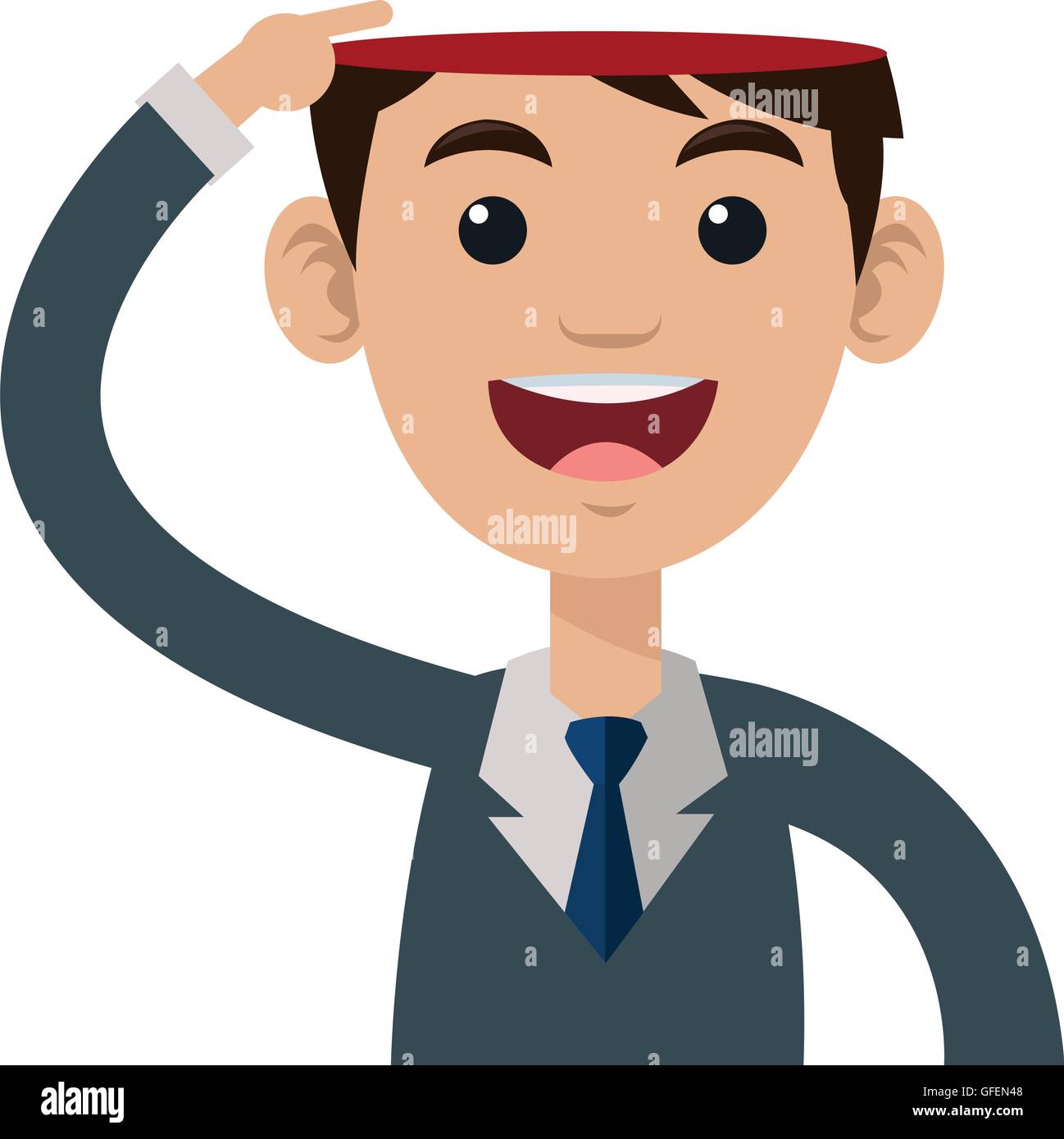 open human head icon Stock Vector Image & Art - Alamy
