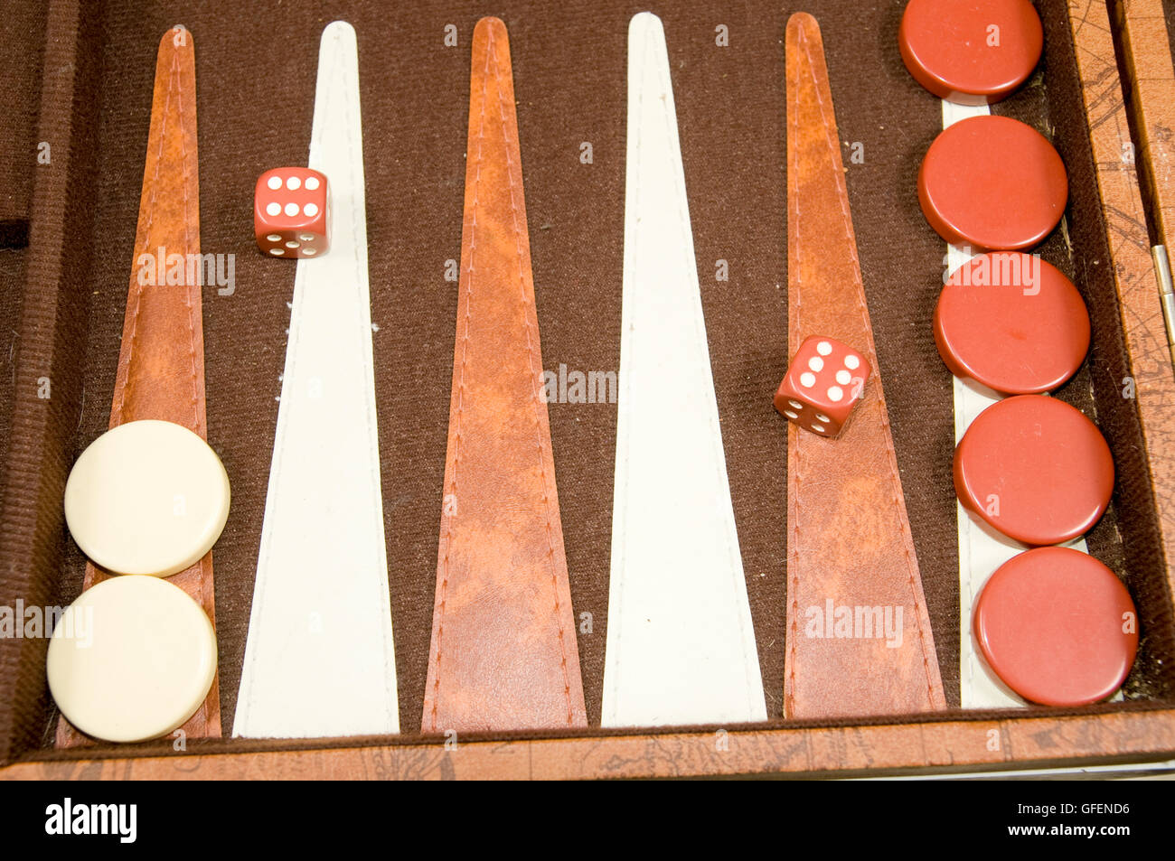 Backgammon pieces hi-res stock photography and images - Alamy
