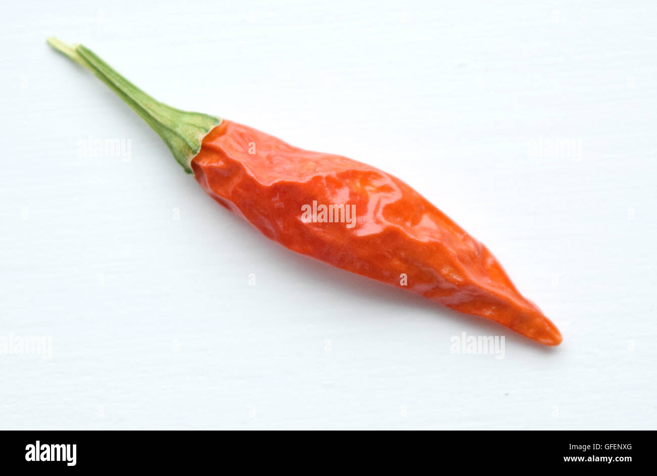 Dried red cayenne chili pepper - isolated Stock Photo - Alamy