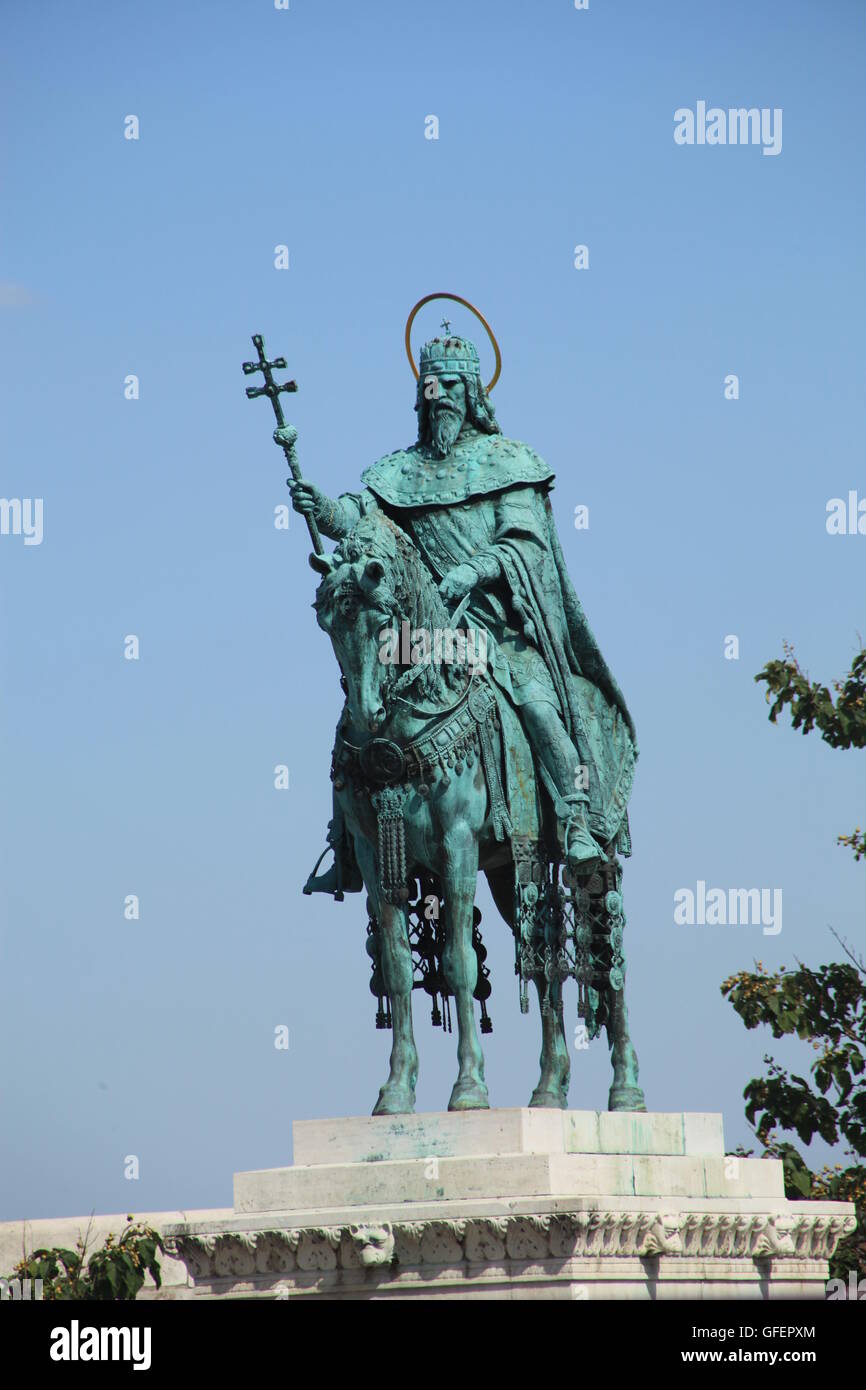 Equestrian Statue of King Saint Stephen, Buda Castle Hill, Budapest ...