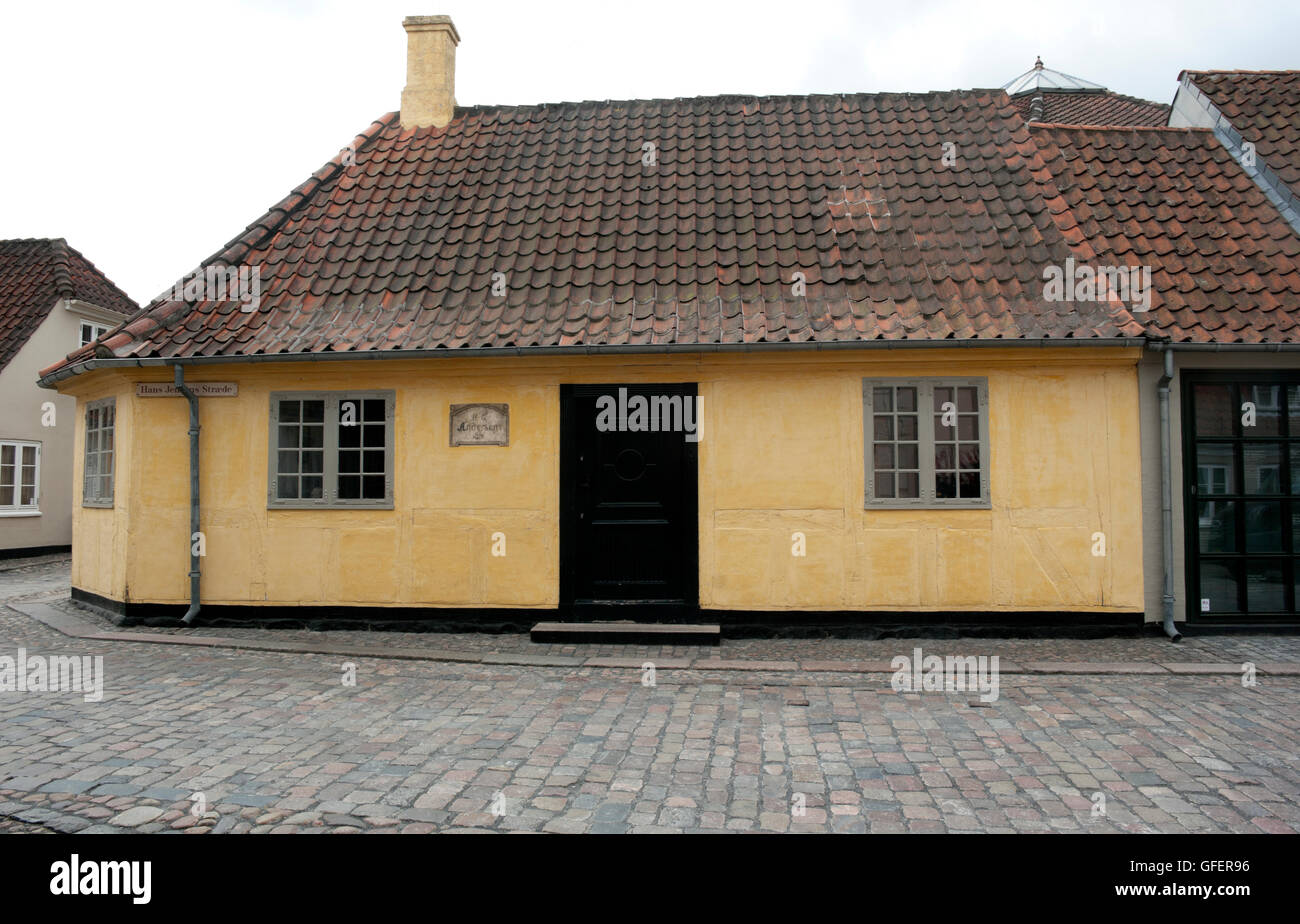 Odense, Hans Christian Anderson Childhood Home, Museum, Denmark Stock ...