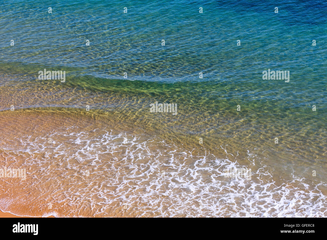 Limpid sea water surface. View from above. Nature background Stock ...