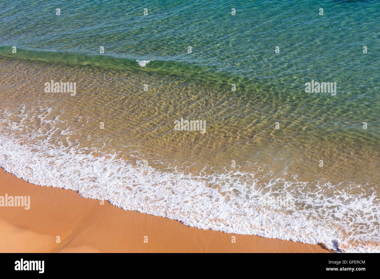 Limpid sea water surface. View from above. Nature background Stock ...