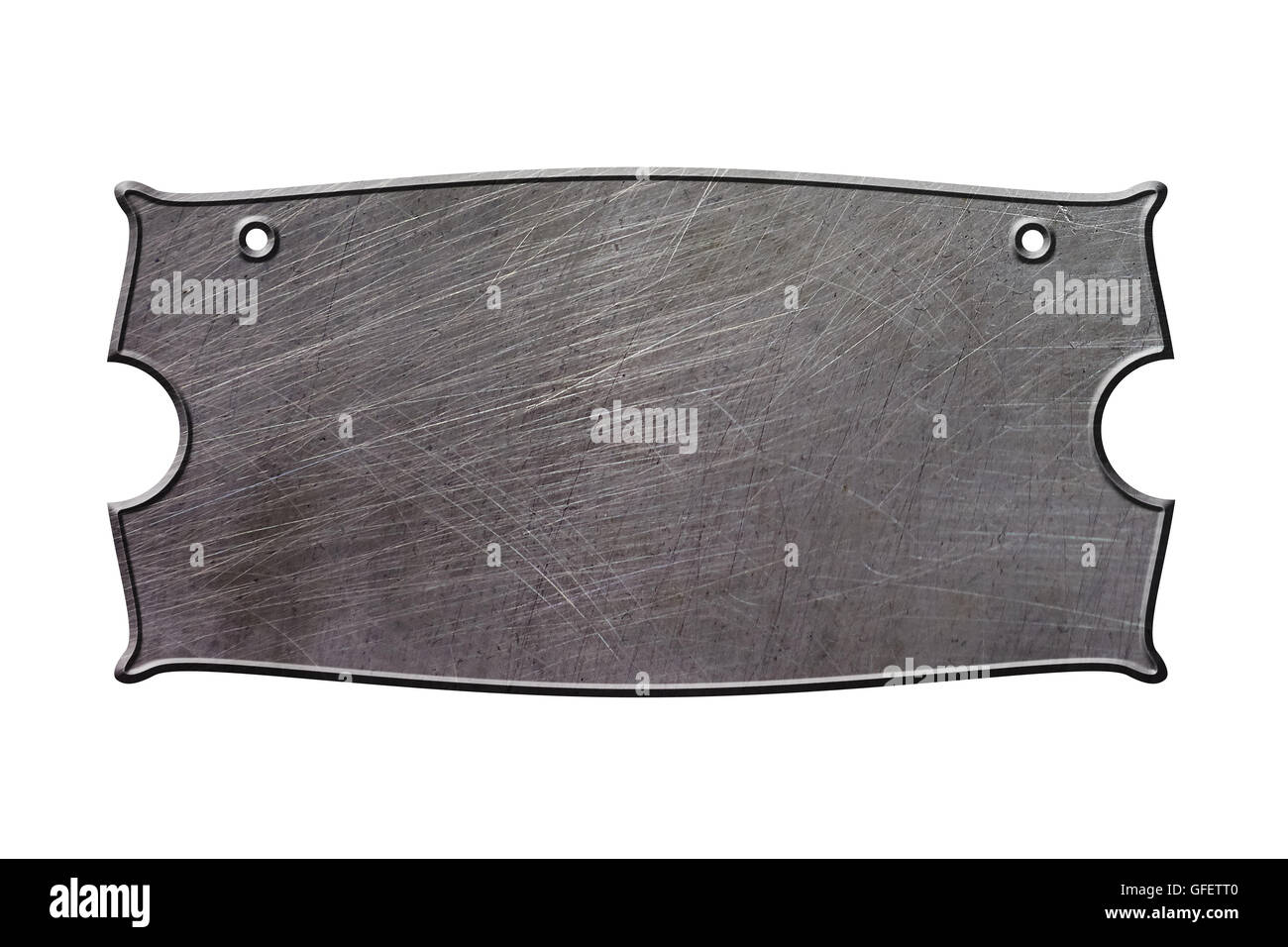 old grunge metal sign board on isolated white background Stock Photo ...