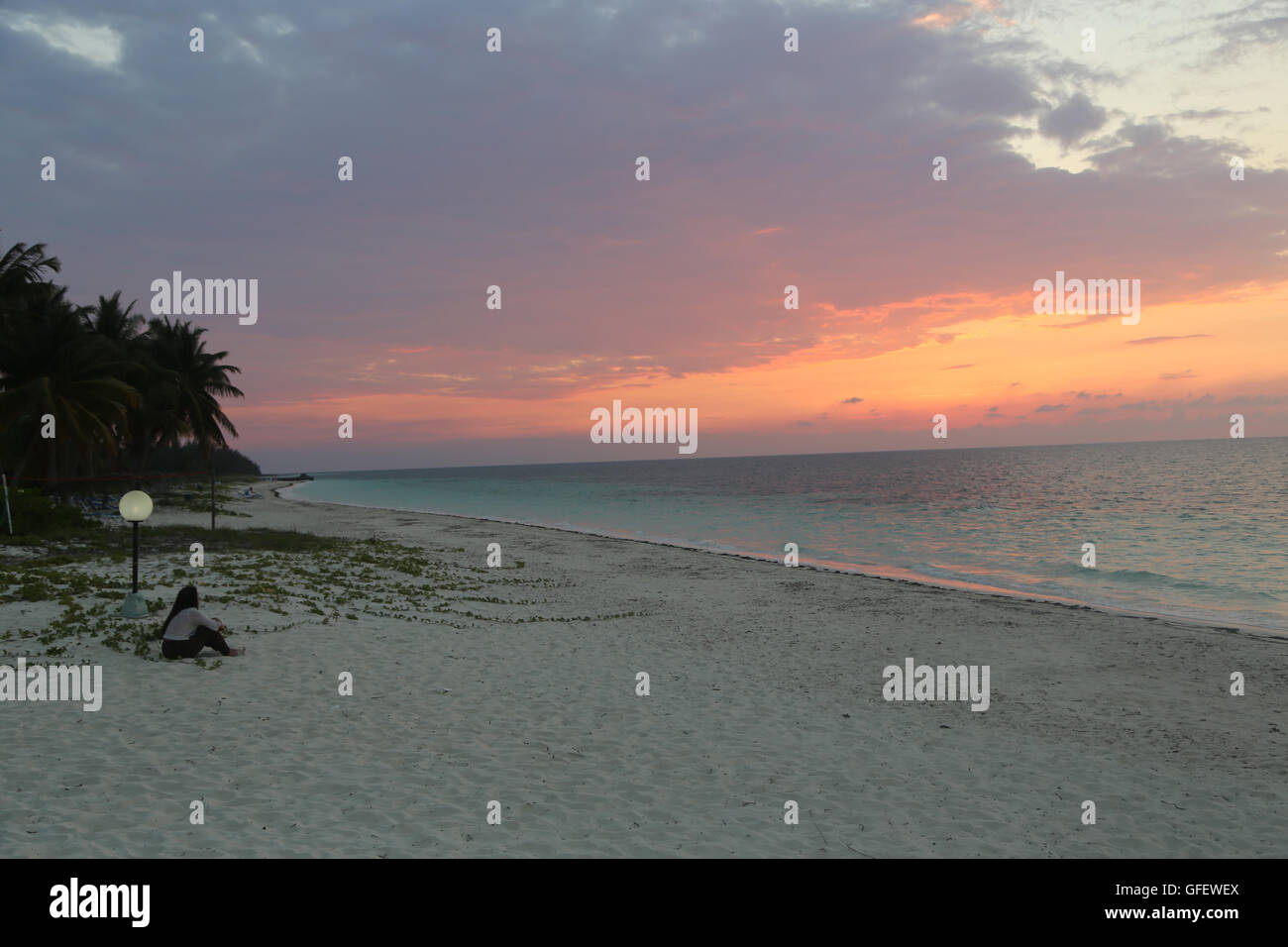 Cuban beach sunset hi-res stock photography and images - Alamy