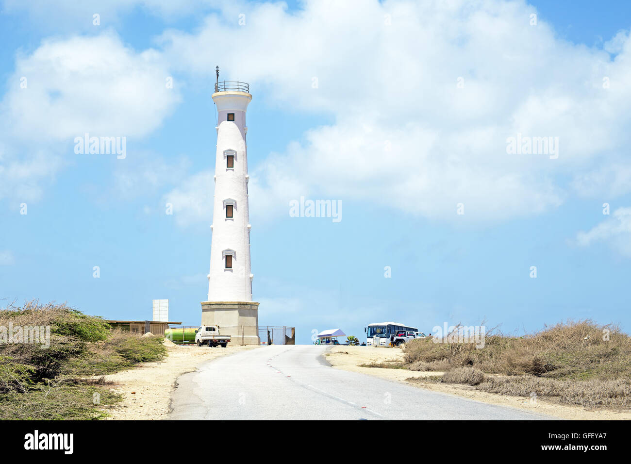 California LIghthouse on Aruba island in the Caribbean Stock Photo - Alamy