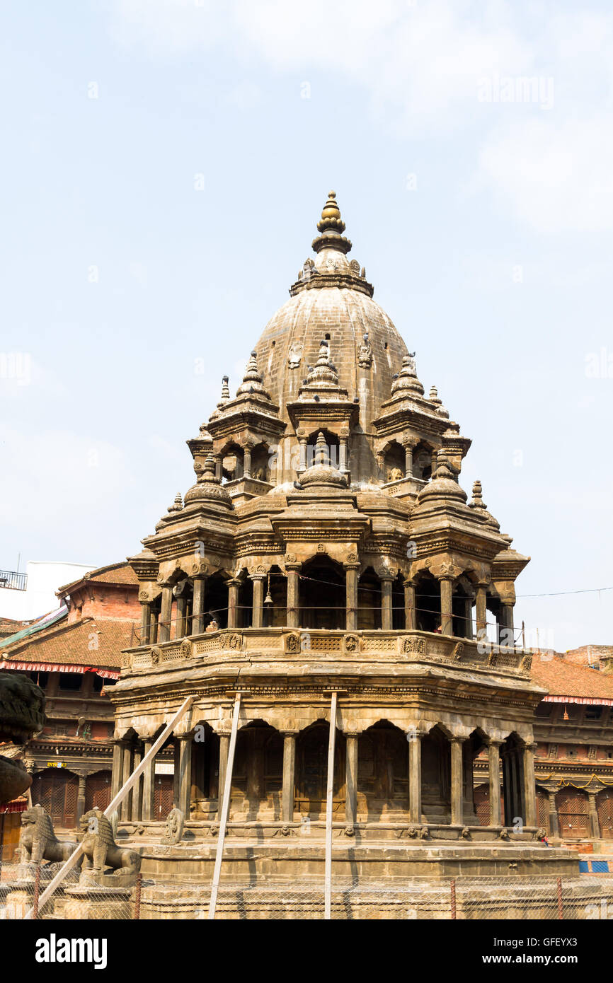 Historic ancient Temple made of stone in Patan Durbar Squre,Nepal after ...