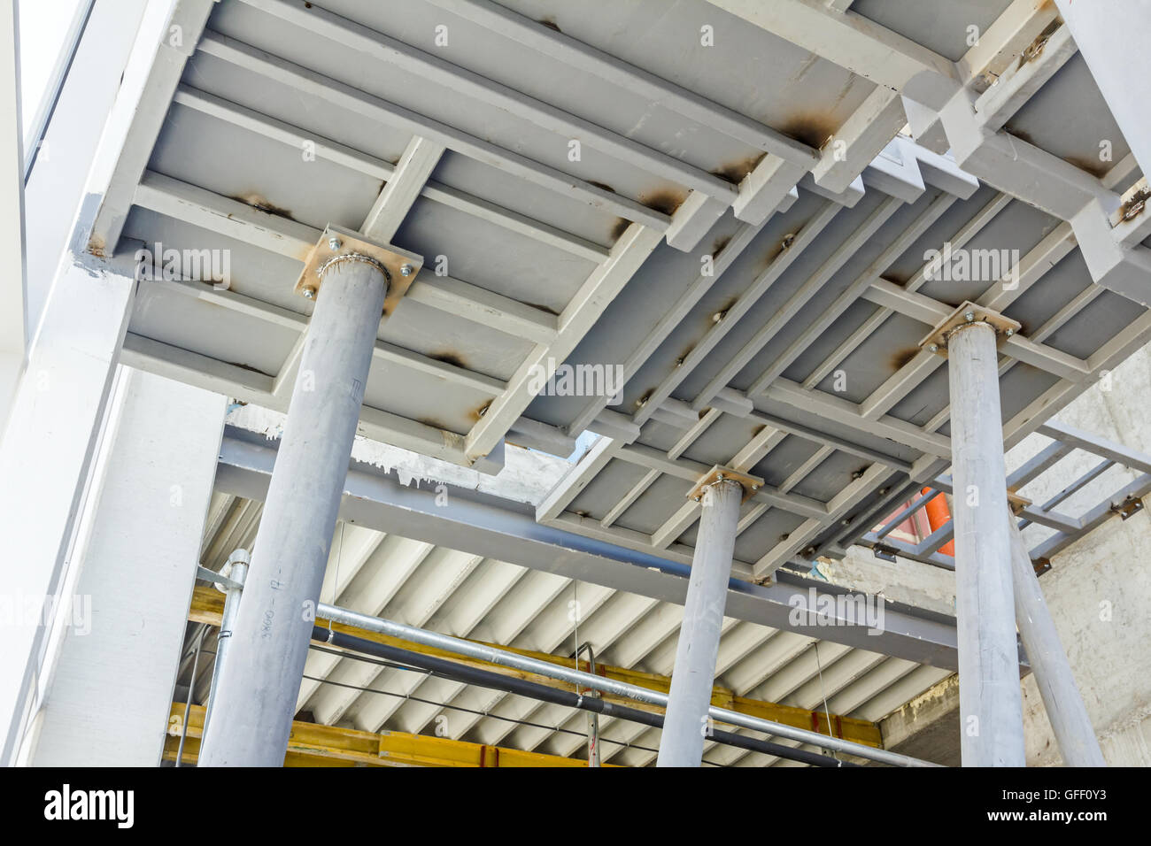 Metal pillars hi-res stock photography and images - Alamy
