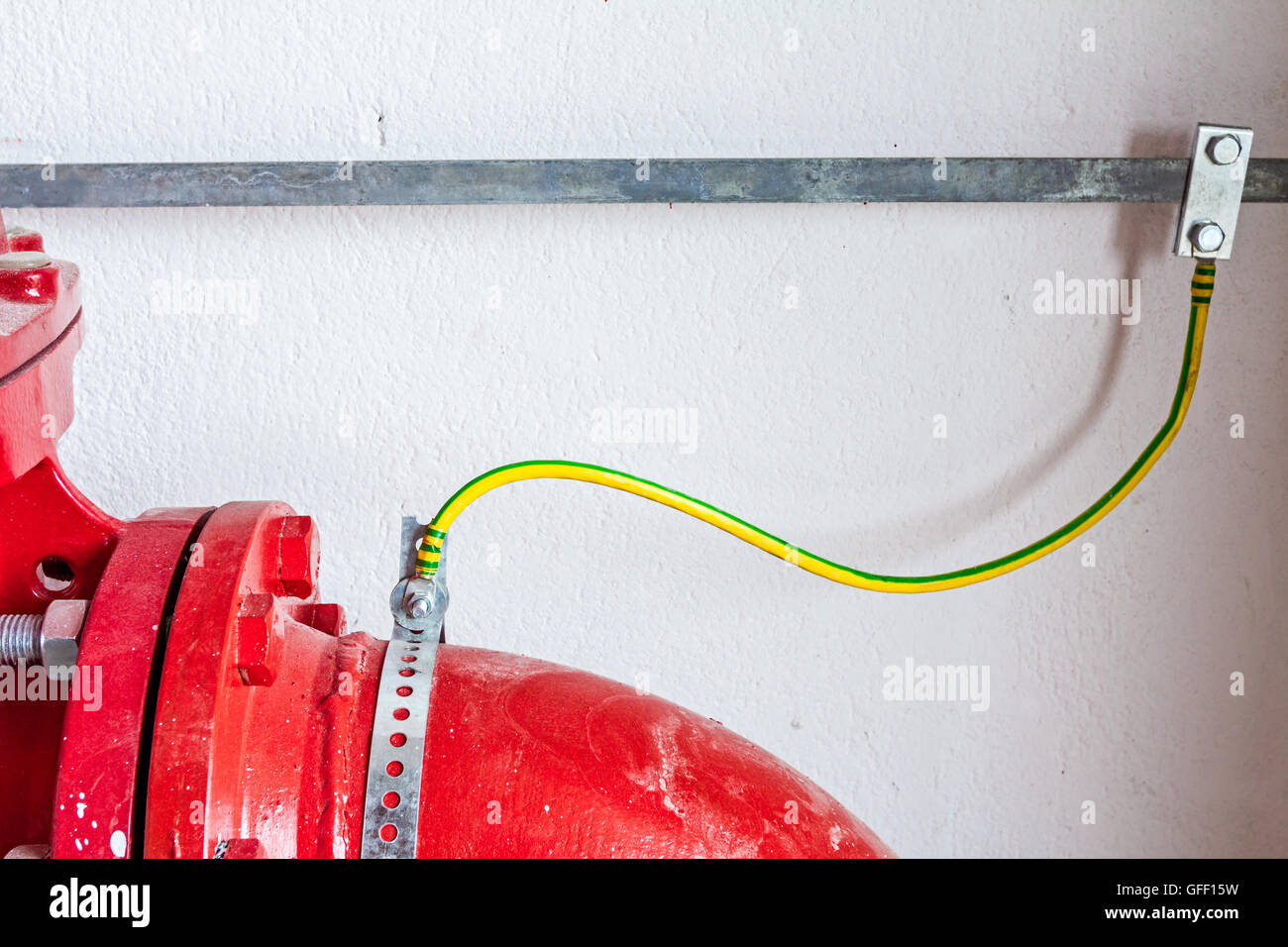 Industrial safety fire control system, colorful water pipes with valve ...