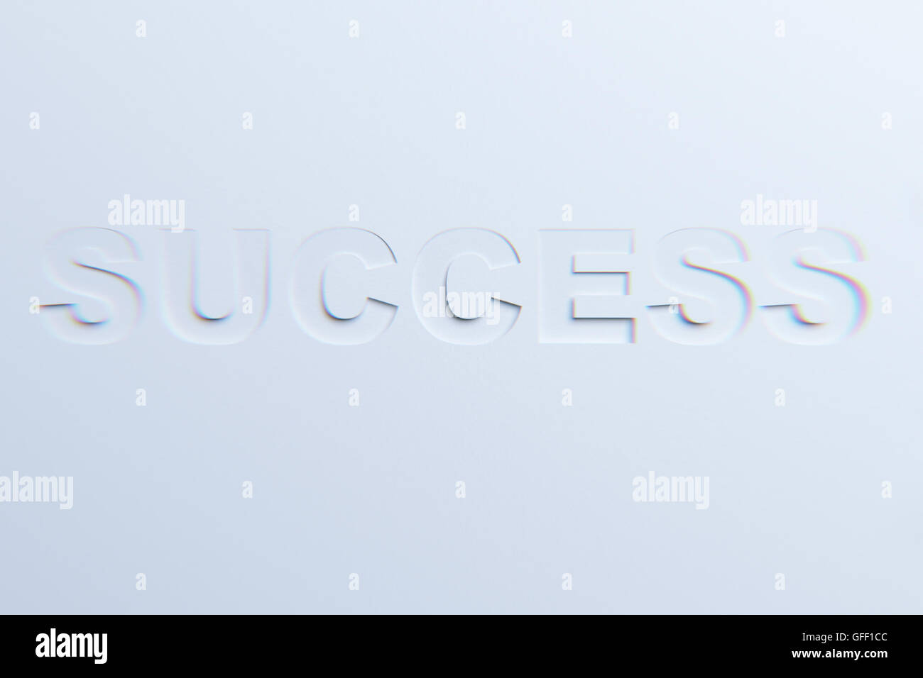 Cut-out lettering Success for web design Stock Photo - Alamy