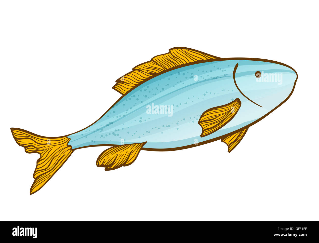 Cartoon marine food ingredient Cut Out Stock Images & Pictures - Alamy