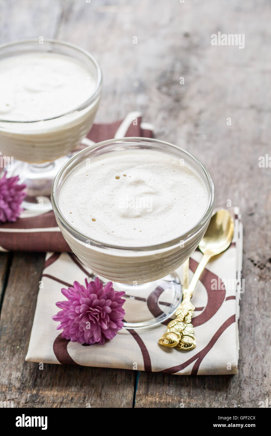 White airy mousse, apple Sambuk in batch form Stock Photo - Alamy