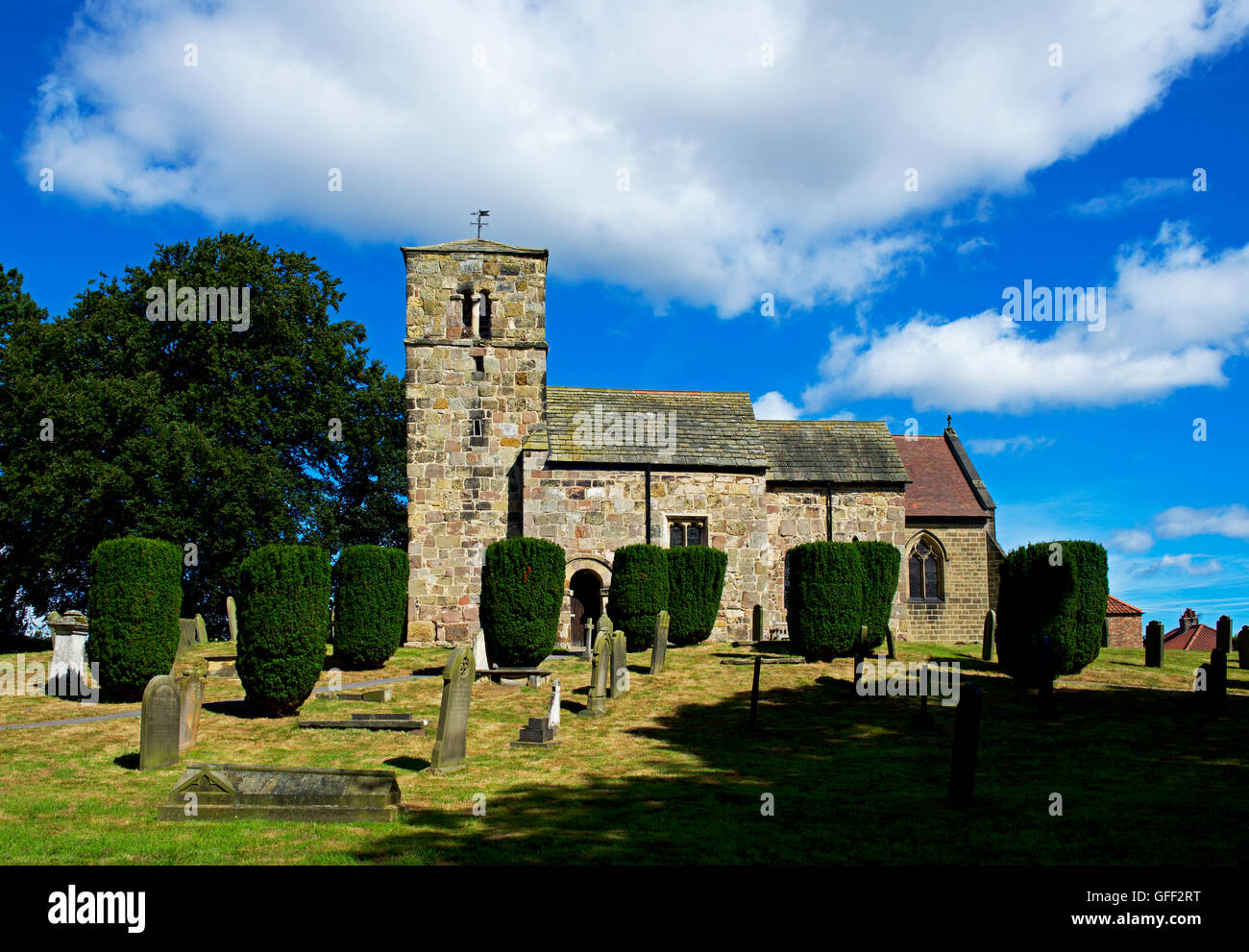 St John the Baptist's Church in the village of Kirk Hammerton, near ...