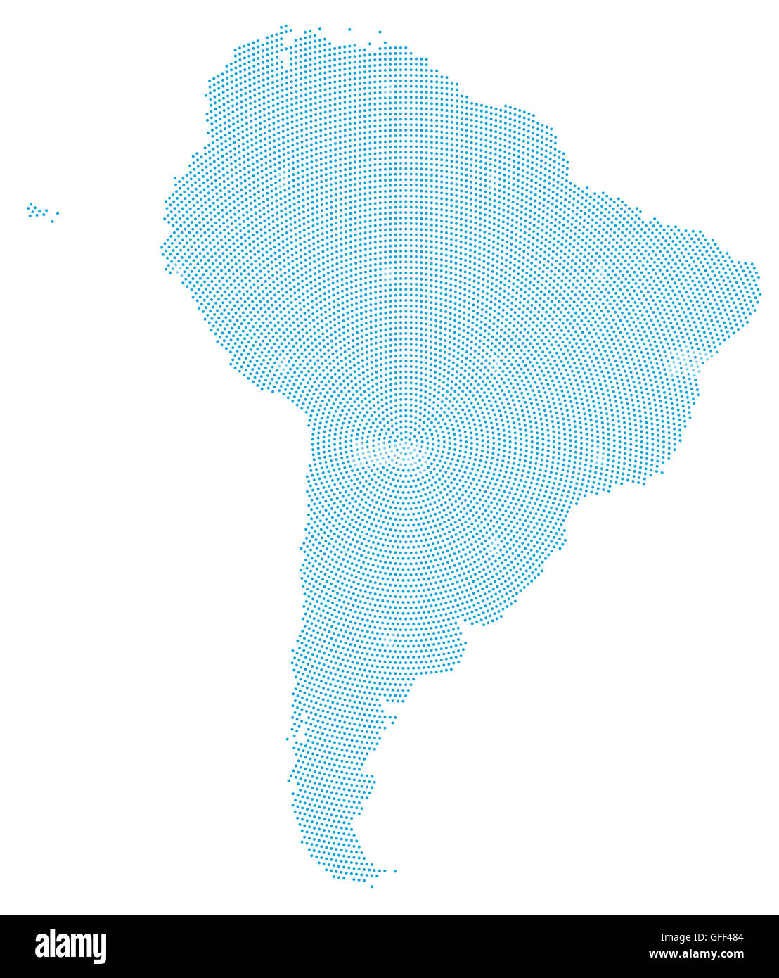 Map of south america not globe hi-res stock photography and images - Alamy