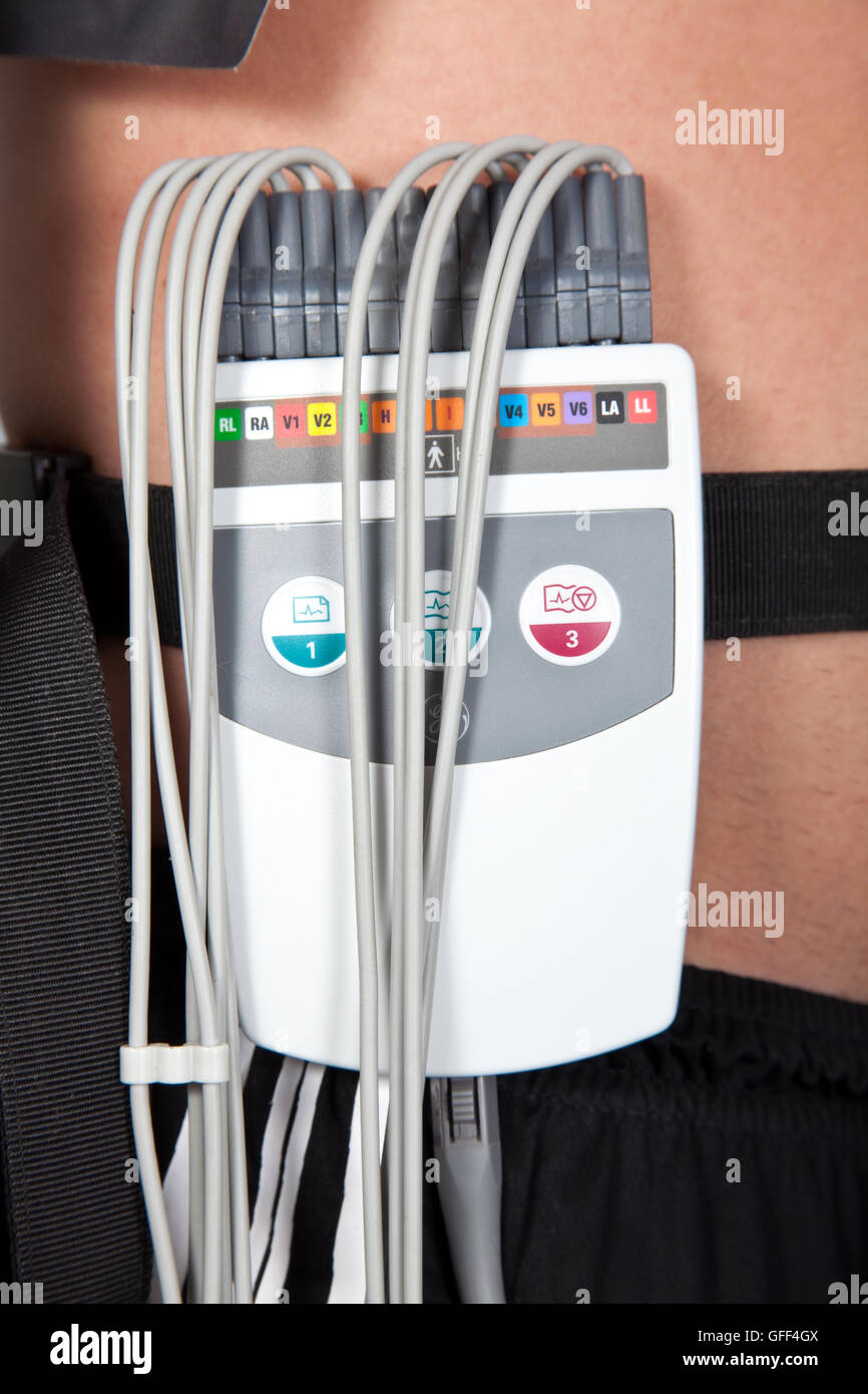 Electrocardiogram on male patient Stock Photo - Alamy