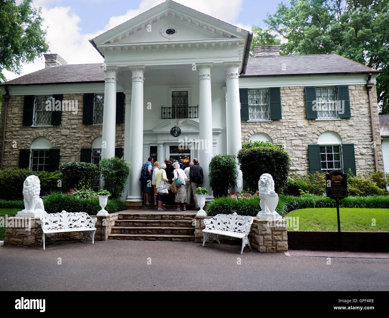 Graceland is a mansion in Memphis, Tennessee and was home to Elvis ...