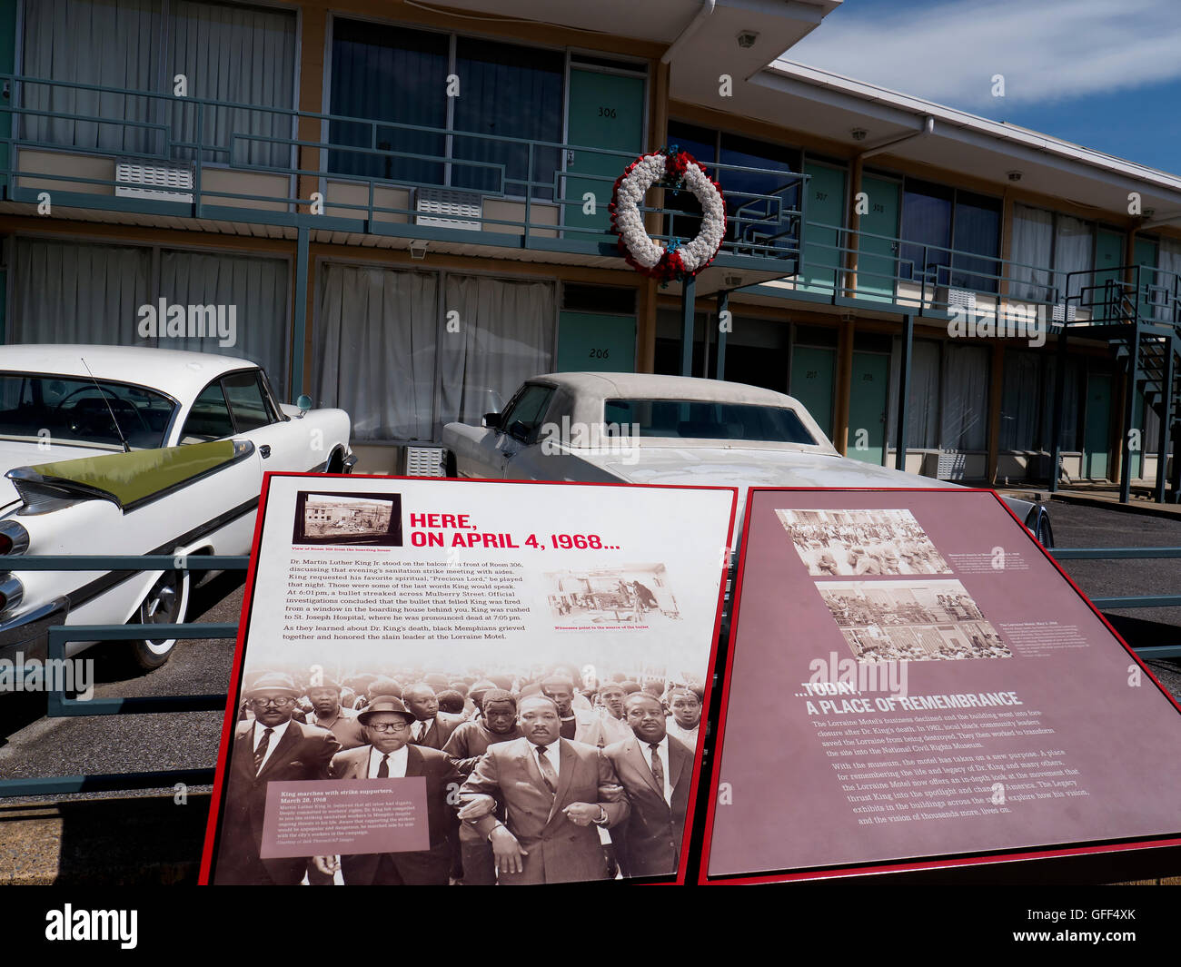 Lorraine Motel in Memphis Tennessee where Martin L. King Jnr was ...