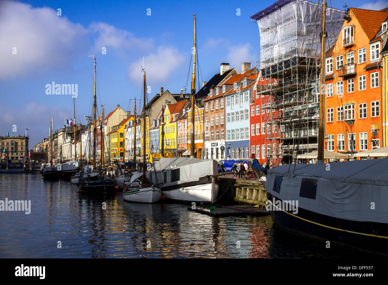 Nyhavn colorful buildings in Copenhagen Stock Photo - Alamy