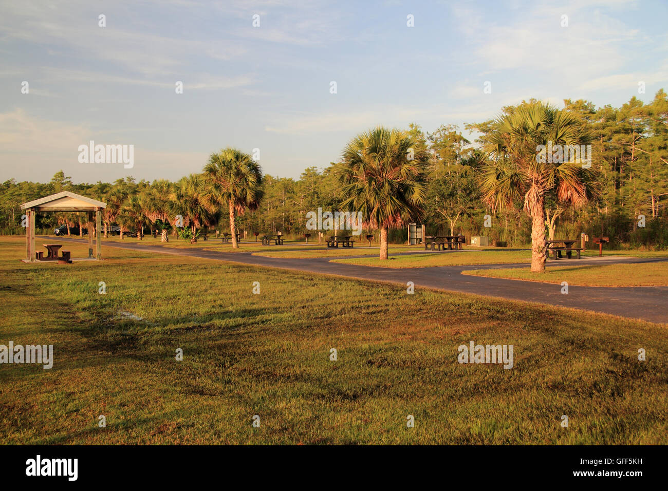 Midway Campground in Big Cypress National Preserve, Florida Everglades ...