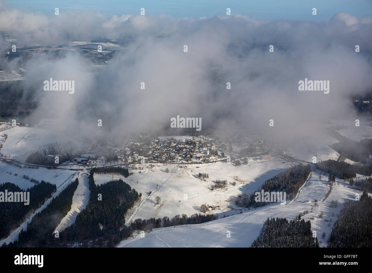 Aerial view of winterberg hi-res stock photography and images - Alamy