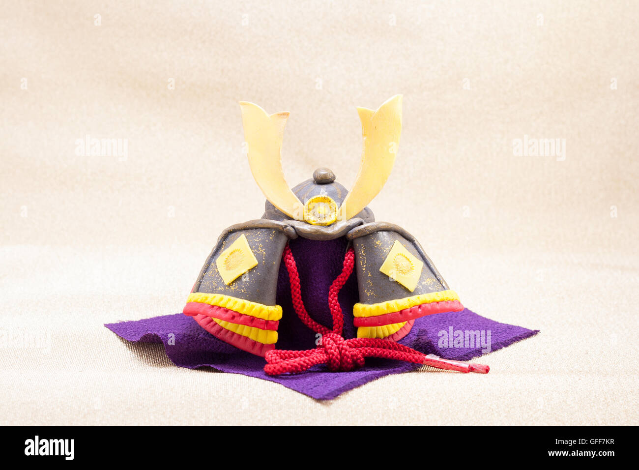 Japanese antique helmet called Kabuto for a public holiday called ...