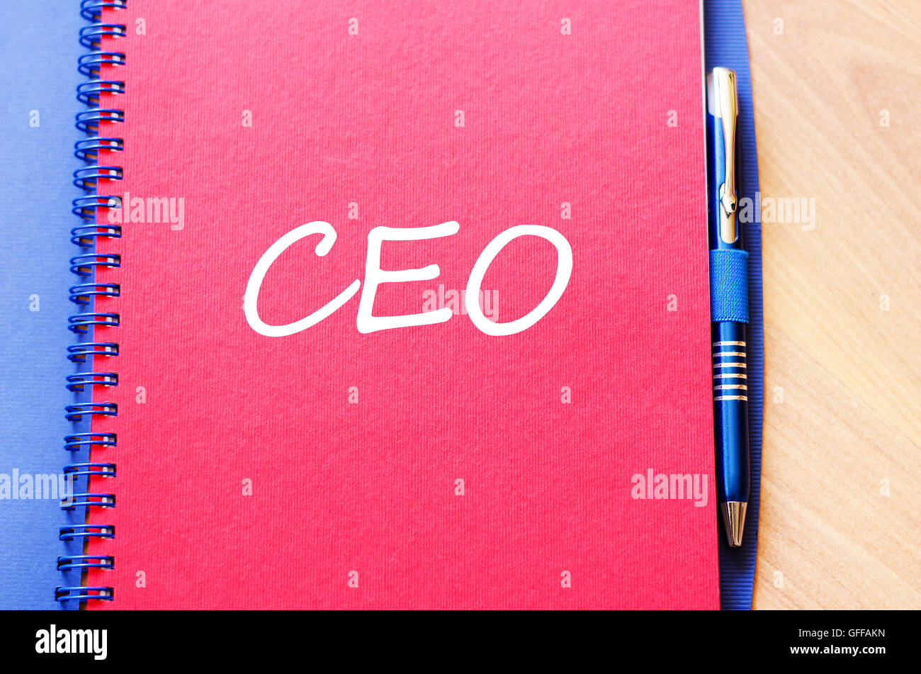 Ceo text concept write on notebook Stock Photo - Alamy