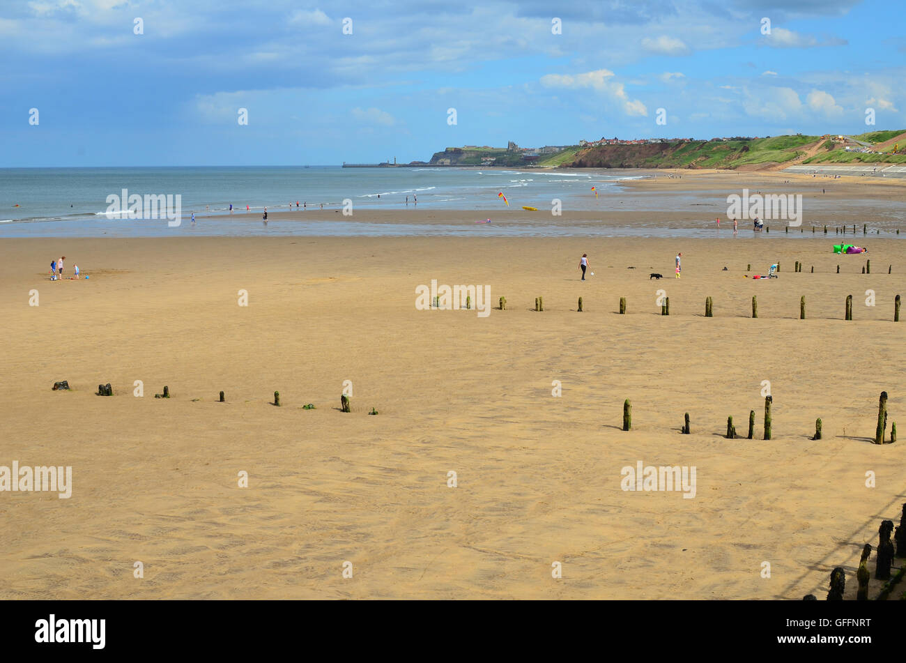 Sandsend beach in North Yorkshire England UK Stock Photo - Alamy