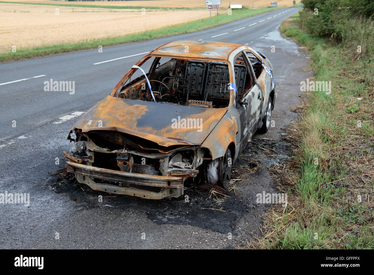 Wrecked police car hi-res stock photography and images - Alamy