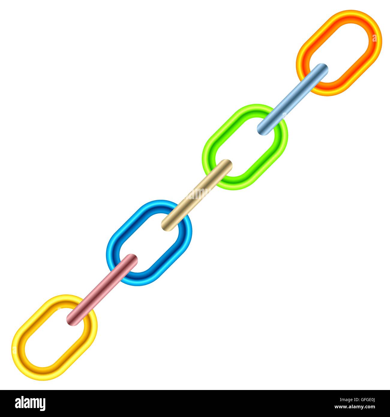 Chain link detail Stock Vector Images - Alamy