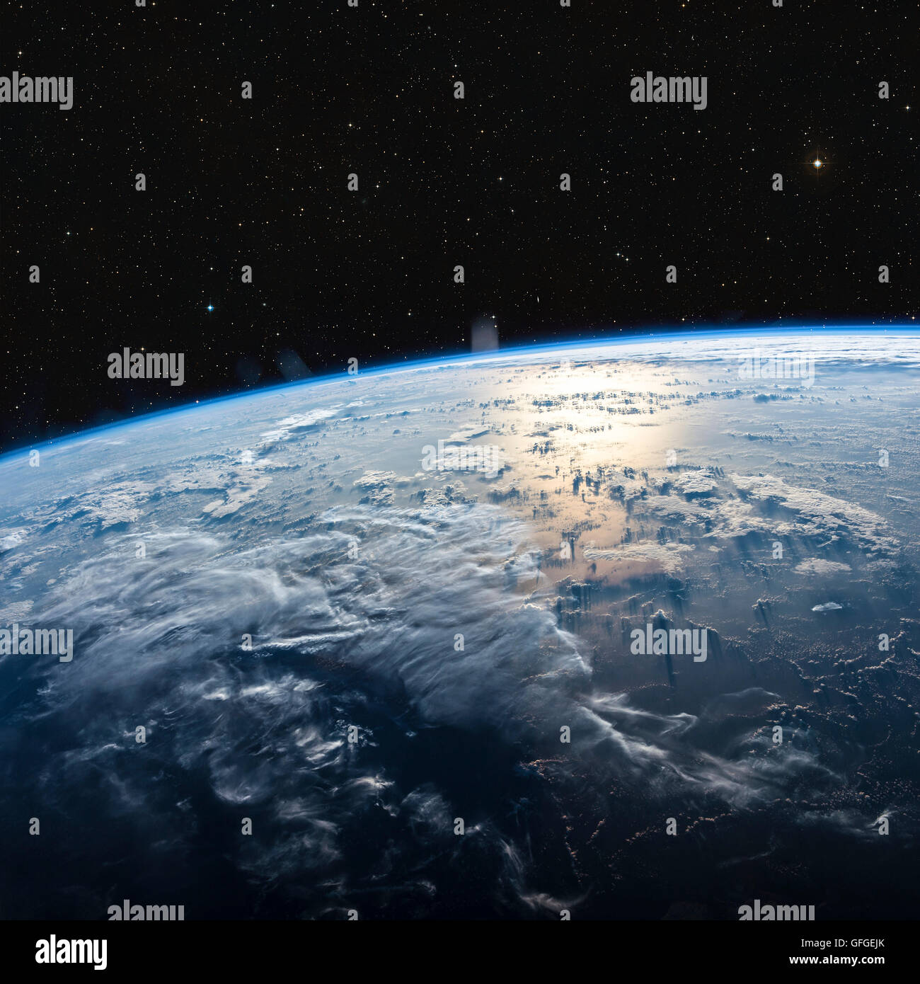 Planet Earth from space. Elements of this image furnished by NASA Stock ...