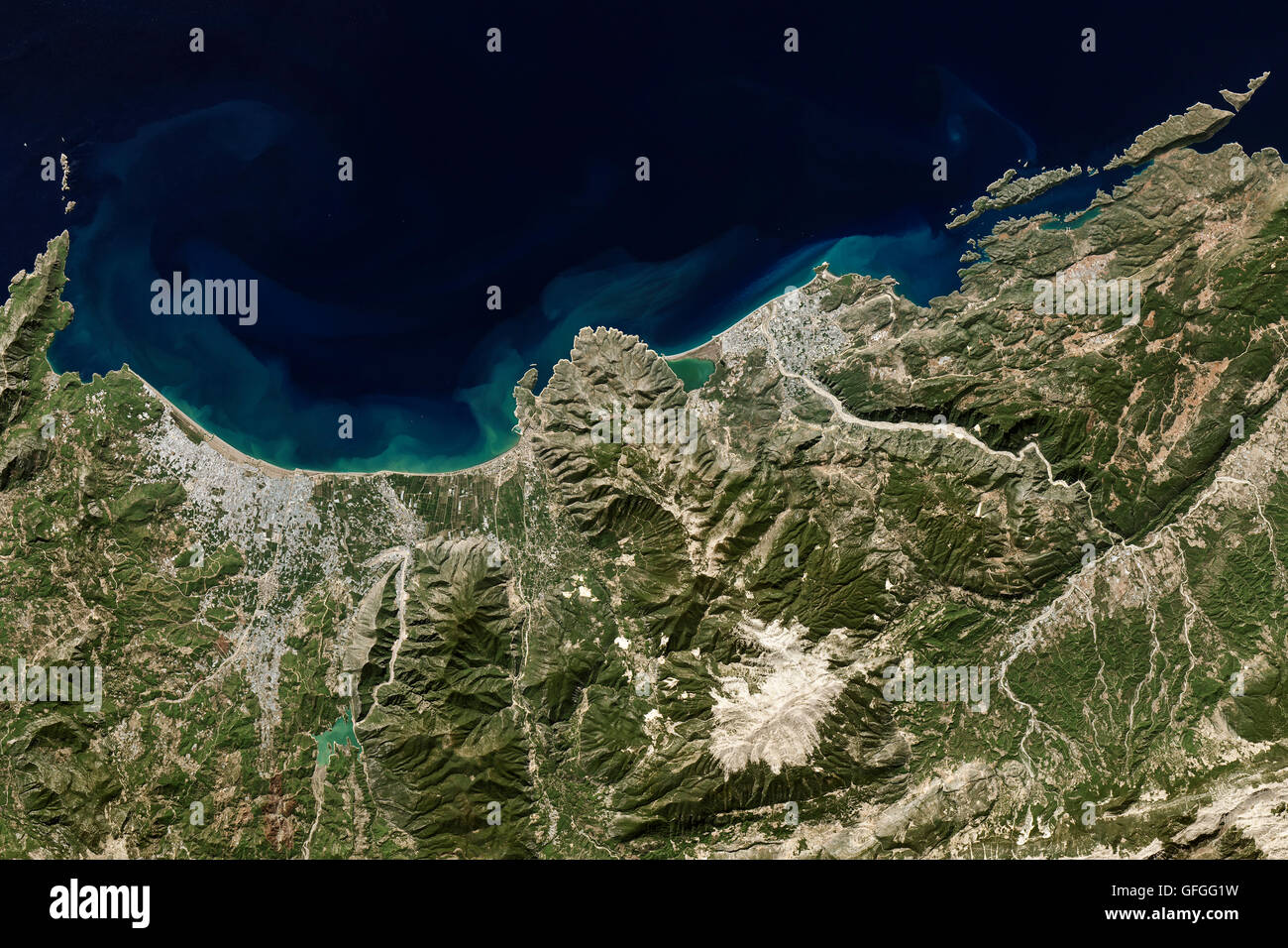 Earth top view from space. Elements of this image furnished by NASA ...