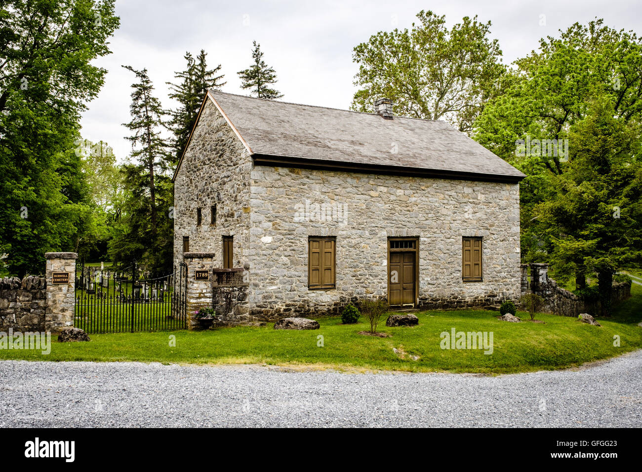 The Old Chapel & Burwell Cemetery, Millwood, Virginia Stock Photo - Alamy