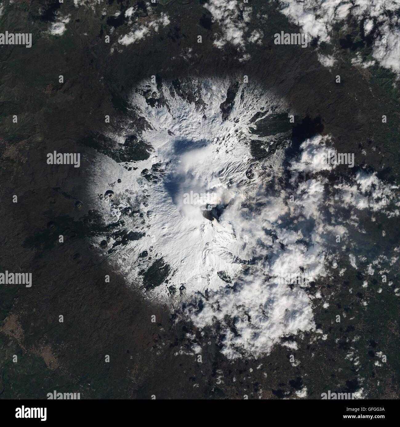 Earth top view from space. Elements of this image furnished by NASA ...