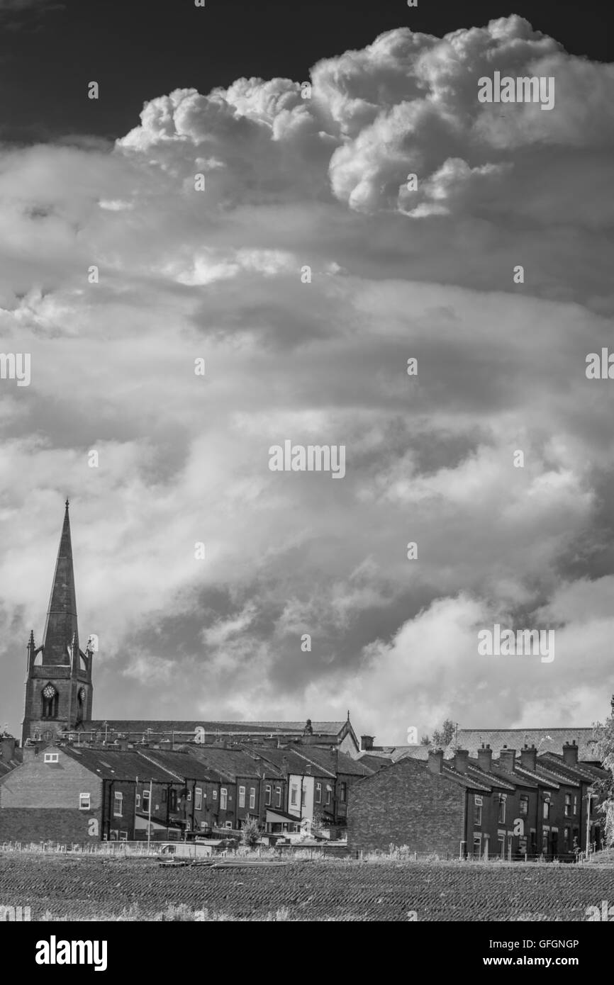Manchester northern lancashire Black and White Stock Photos & Images ...