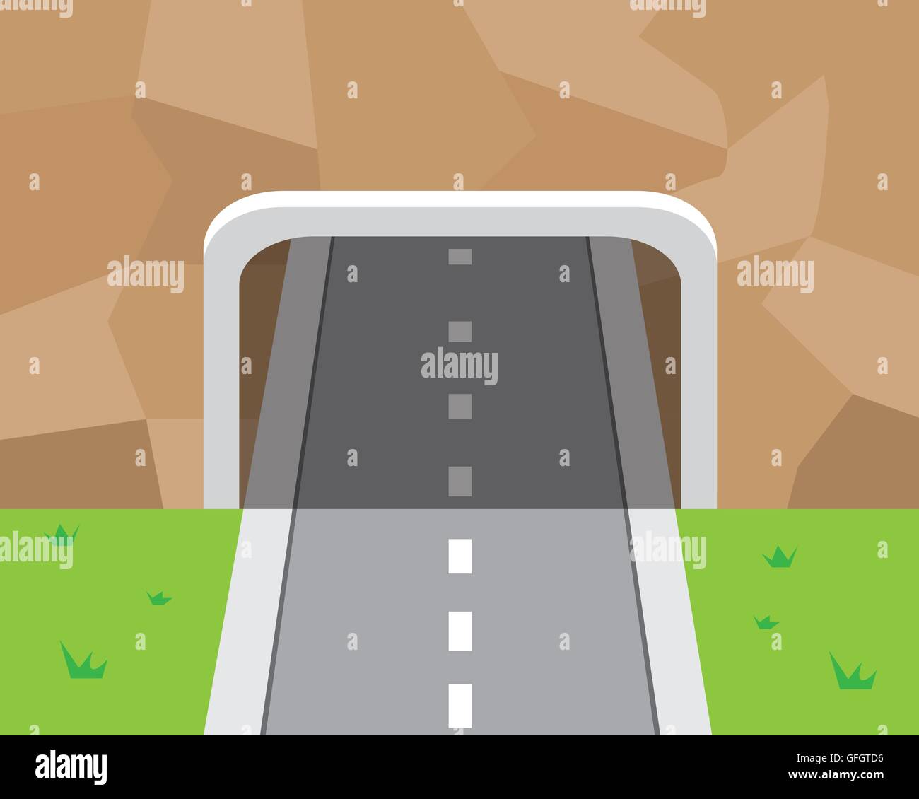 Tunnel vector vectors hi-res stock photography and images - Alamy